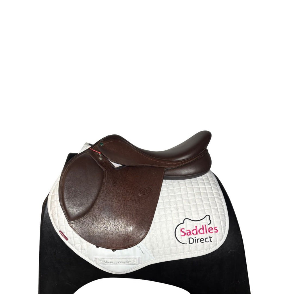 Arena Dual Flap Jump Brown 17.5" ADJ | Saddles Direct