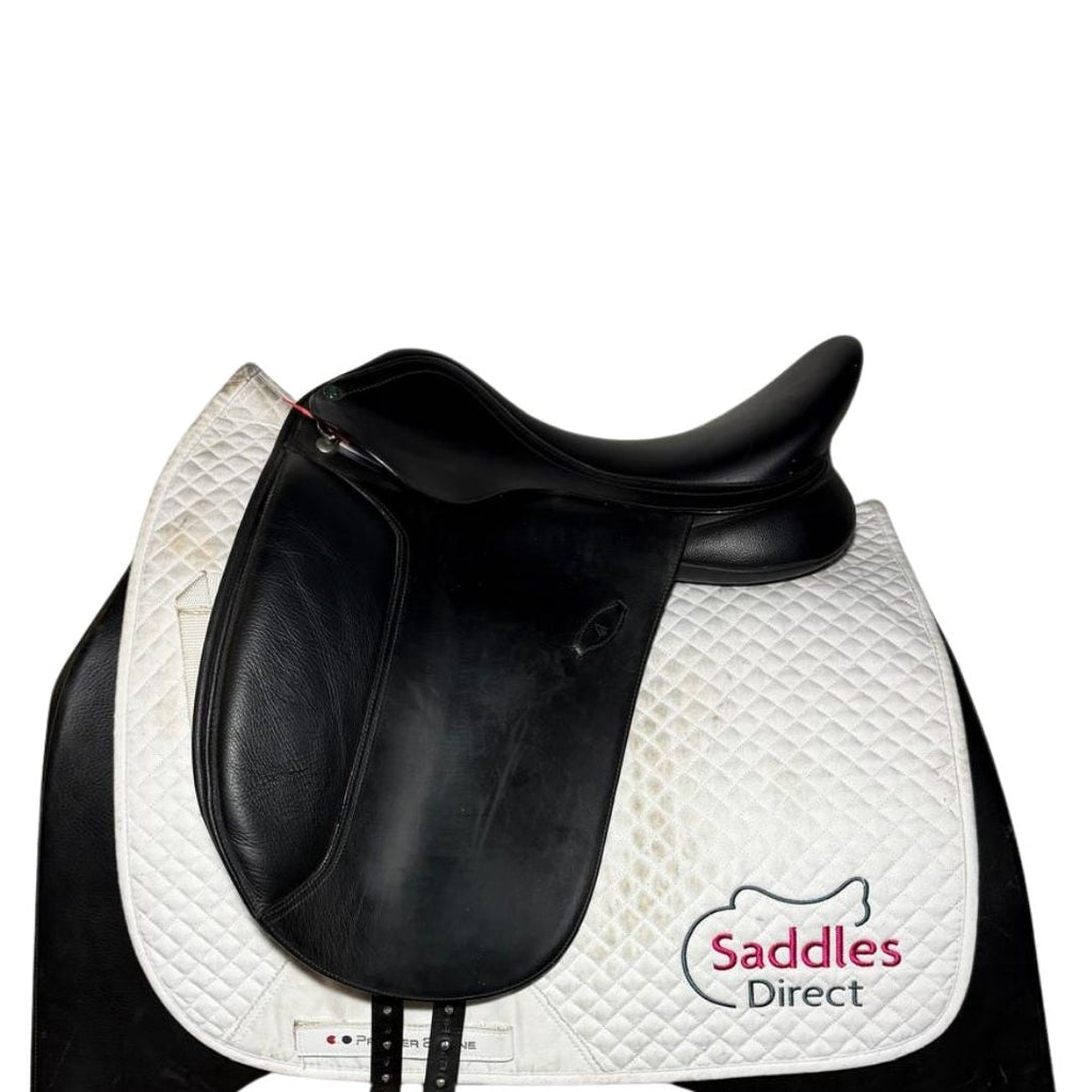 Arena Dual Flap Wide/Cob Dressage Black 17" ADJ – Saddles Direct
