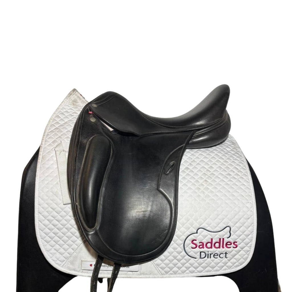 Equipe Oracle Long Flap Dressage Black 17.5" MW +1 | Saddles Direct