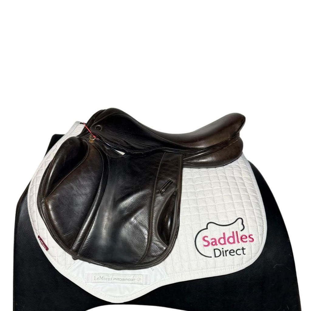 Pony, Cob & Horse Dual Flap Jump Brown 16.5" W | Saddles Direct